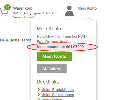 Wo finde ich meine Kundennummer?